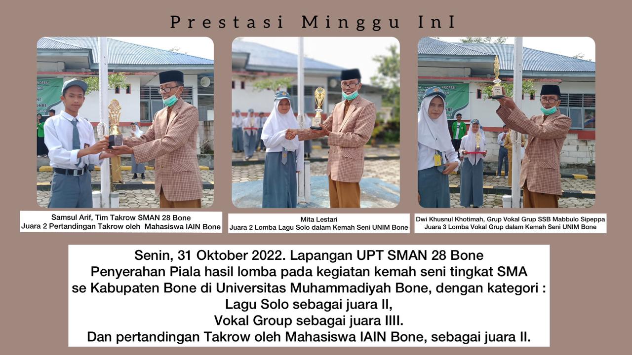 SMAN 28 Bone Ukir Prestasi di UNIM Bone - Dunia Pendidikan