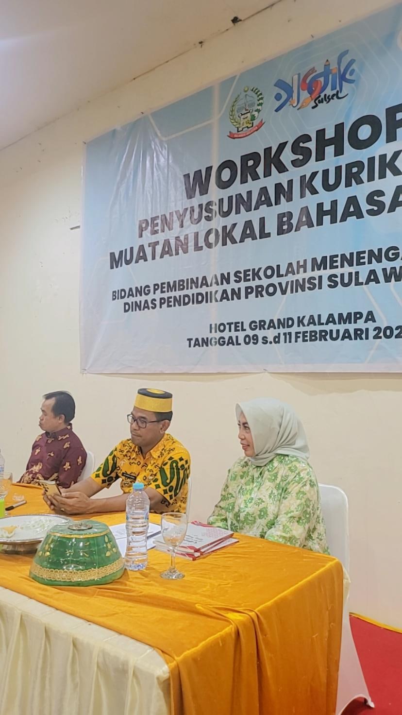 Disdik Sulsel Hadirkan 4 Pakar Bahasa Daerah di Takalar - Dunia Pendidikan